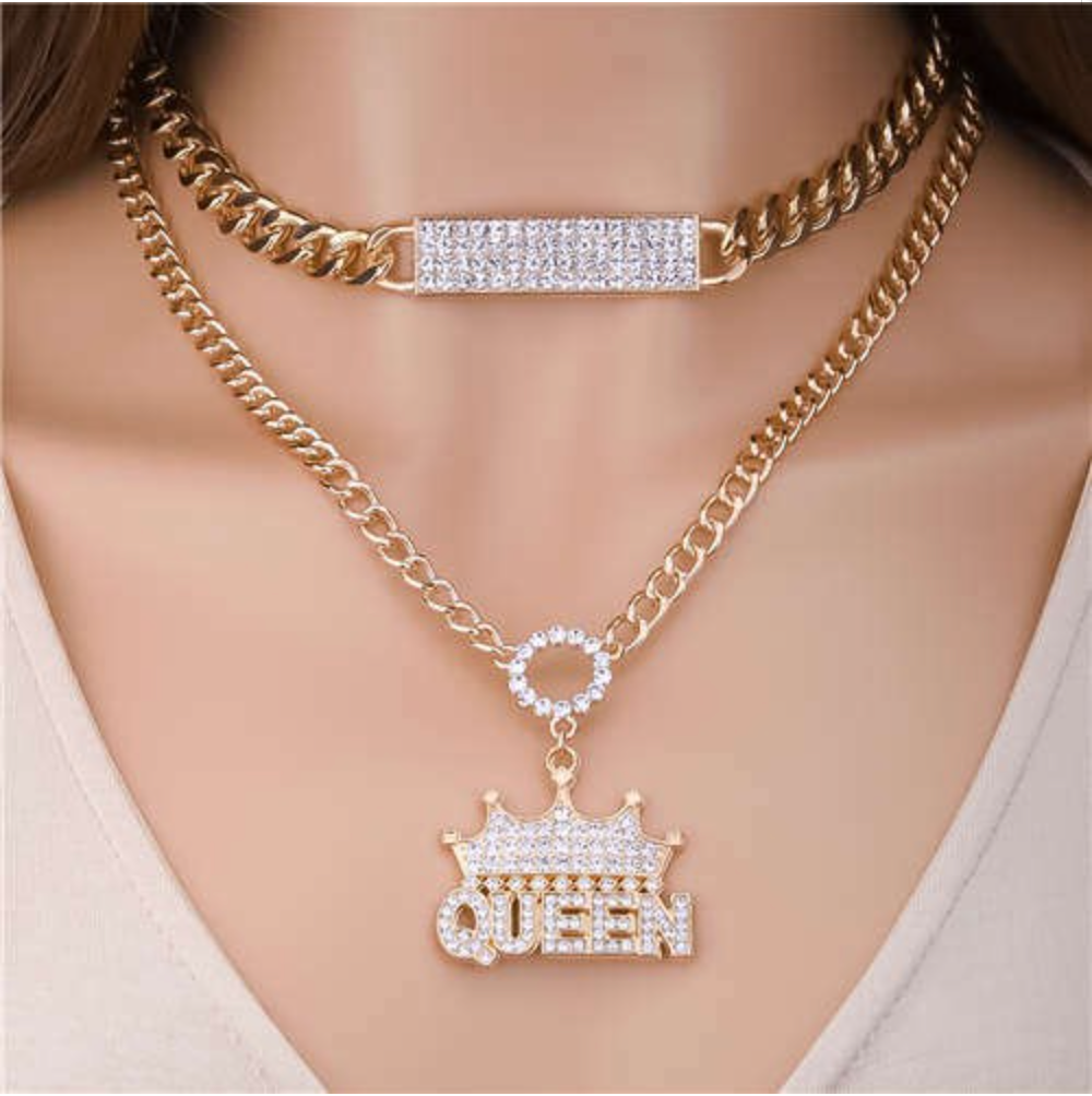 Double Layered Queen Chain – EVE: The Earring Shop